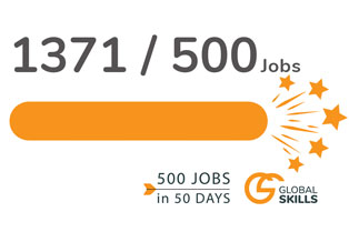 500 Jobs in 50 Days 2022 Campaign Success - Global Skills